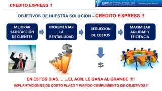 CREDITO EXPRESS !! Modelo de Gestión Comercial para Banca. | PDF
