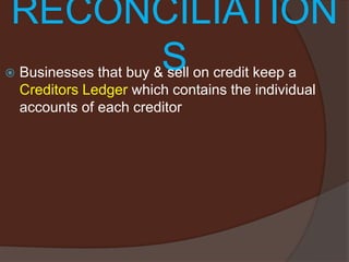 Creditor's Reconciliation Statement.ppt