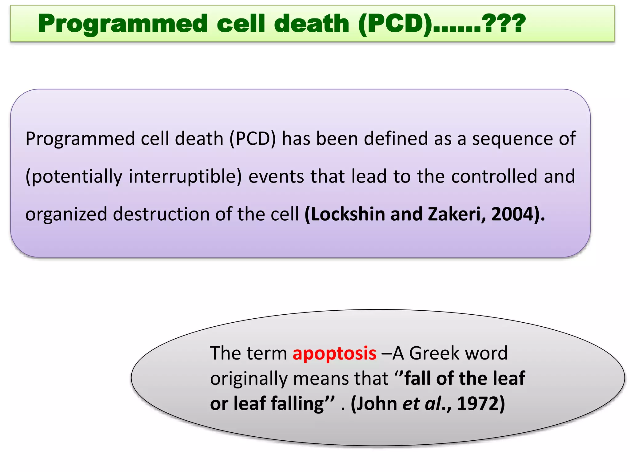 Programmed cell death in plant disease perspective | PPT