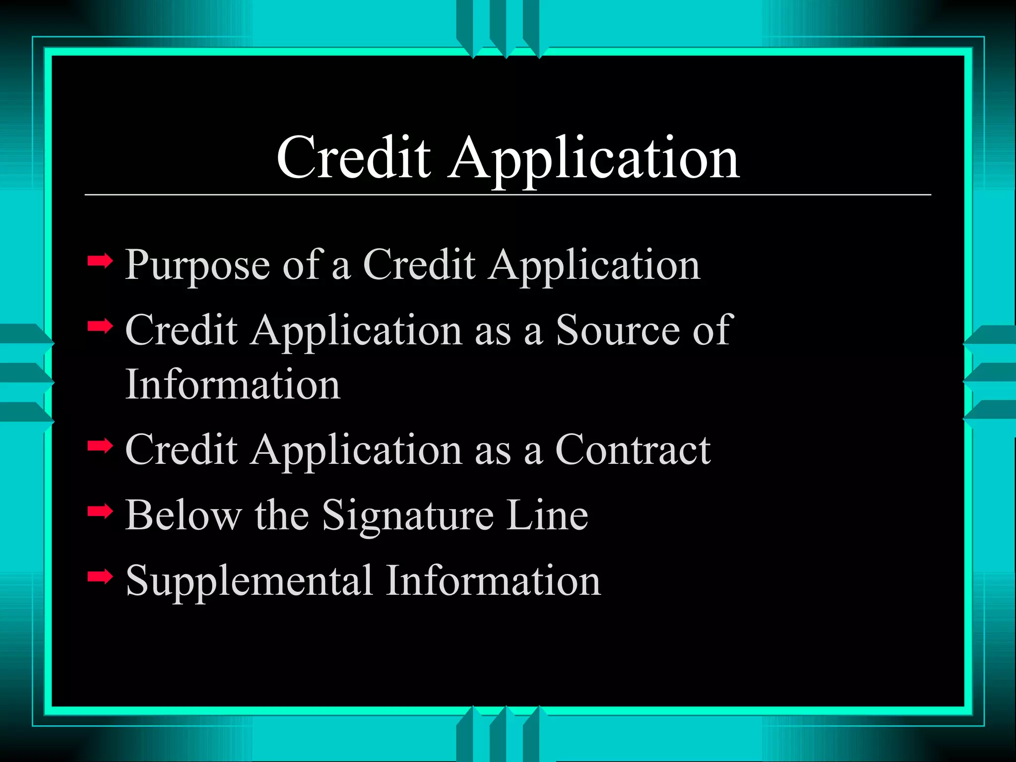 Credit Policy and Procedures | PPT