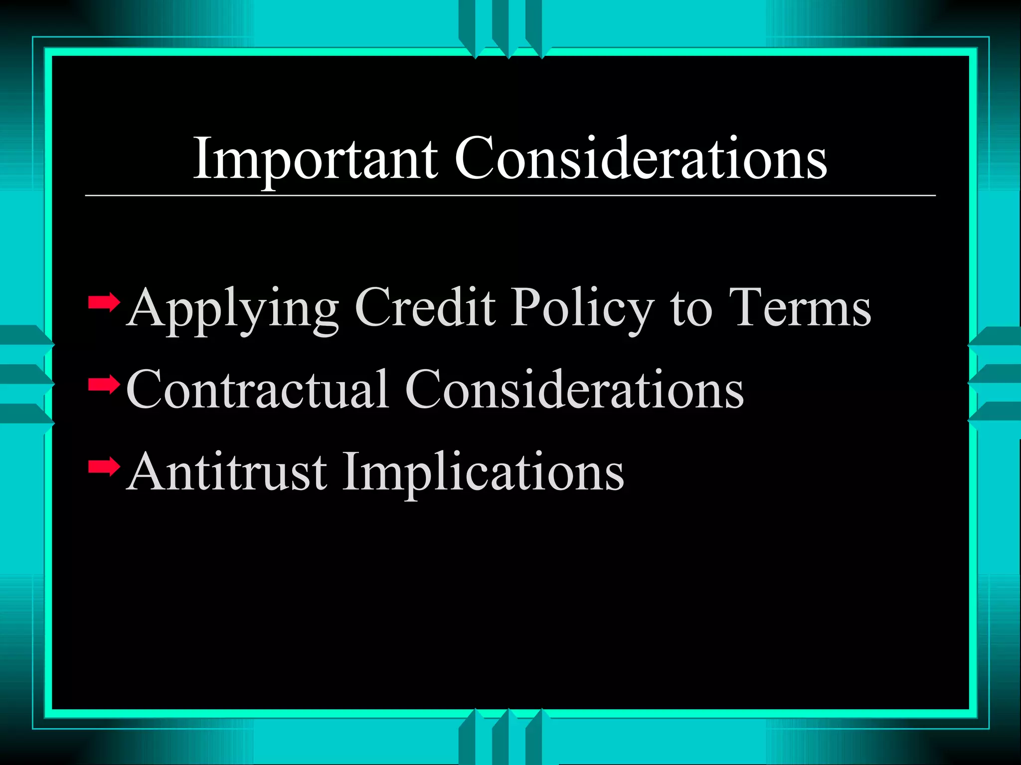 Credit Policy and Procedures | PPT