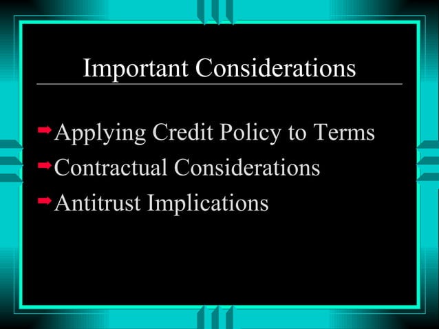 Credit Policy and Procedures | PPT