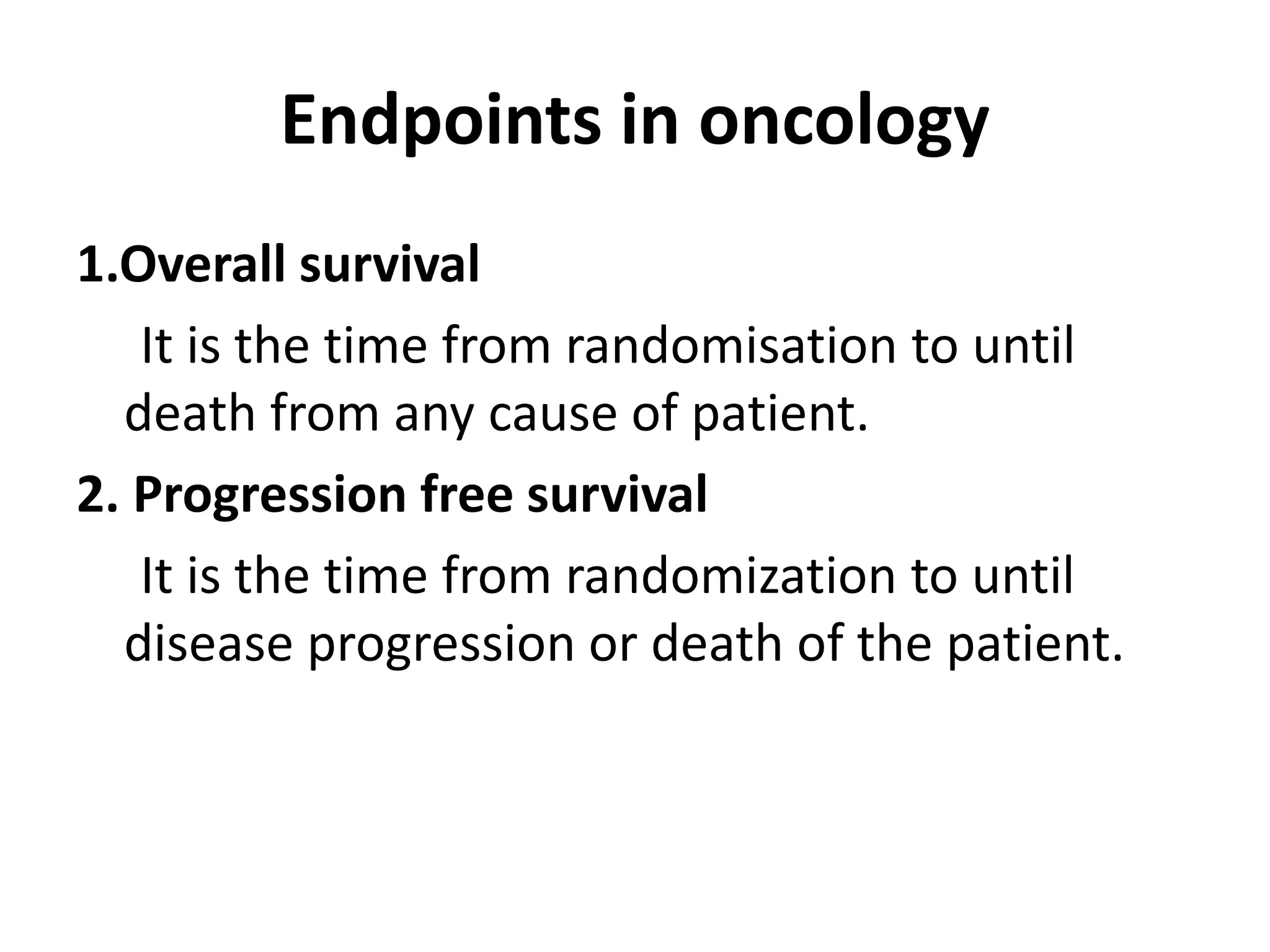 Endpoints in clinical research | PPTX