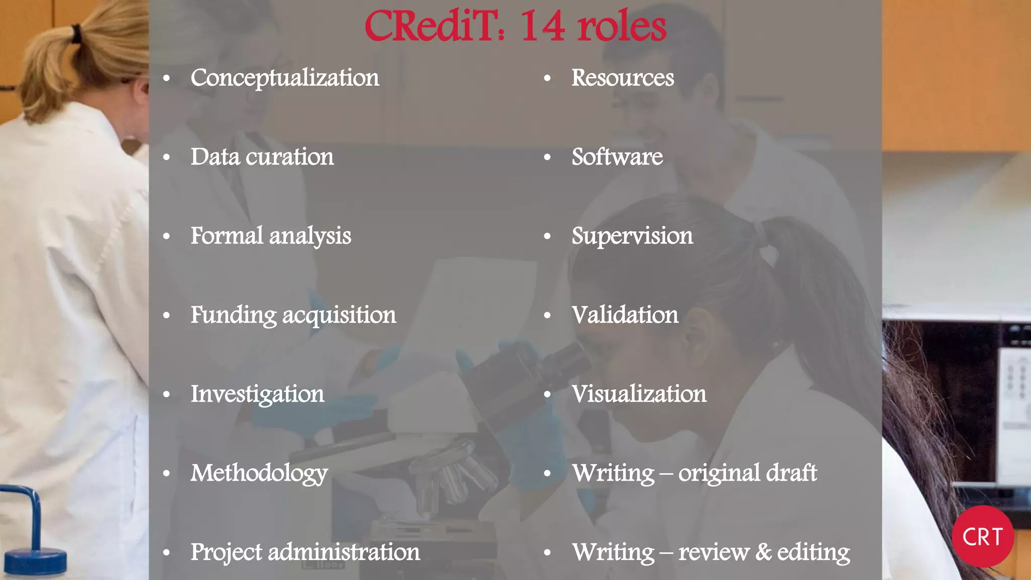 McGonagle-O'Connell "Greater Transparency: Contributor Roles Taxonomy ...