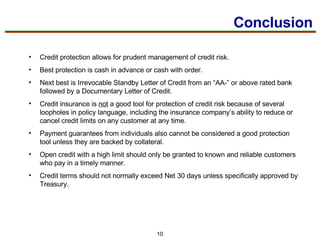 Tools to Manage Credit Risk | PPT