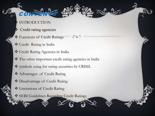 Credit raiting | PPTX