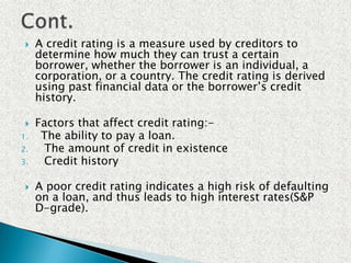 Credit rating | PPT