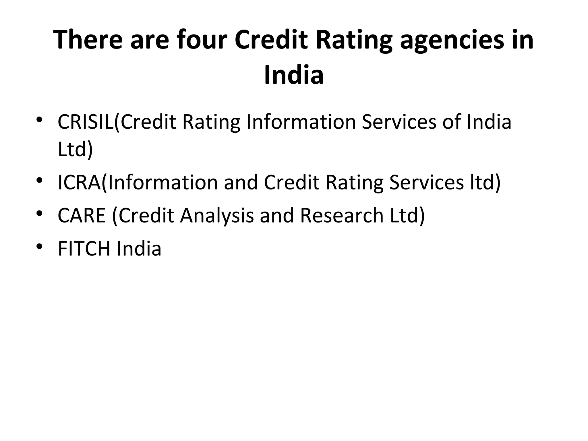 Credit rating ppt | PPT
