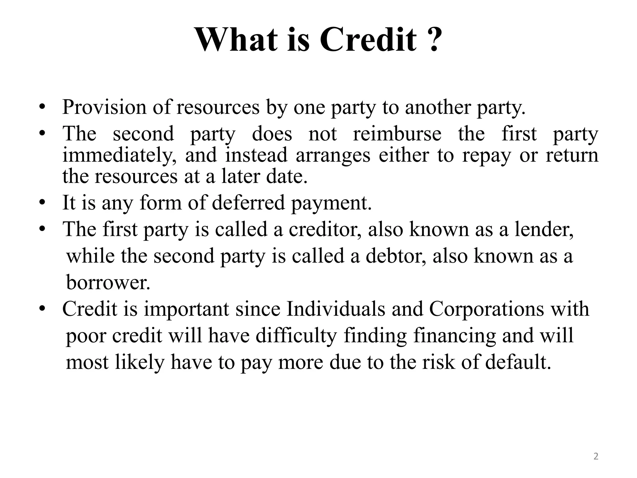 Credit Rating | PPTX
