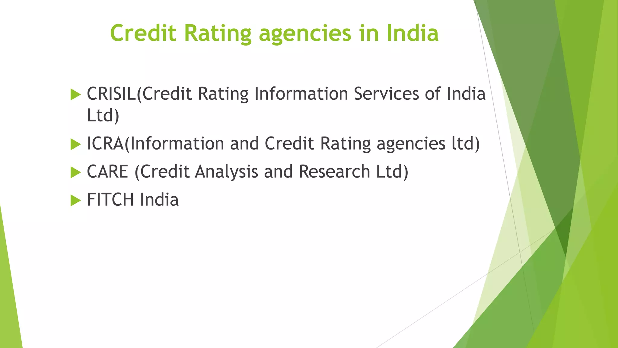 Credit rating agency | PPT