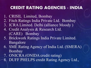 Credit rating System In India | PPT