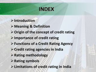 Credit Rating Agencies | PPTX