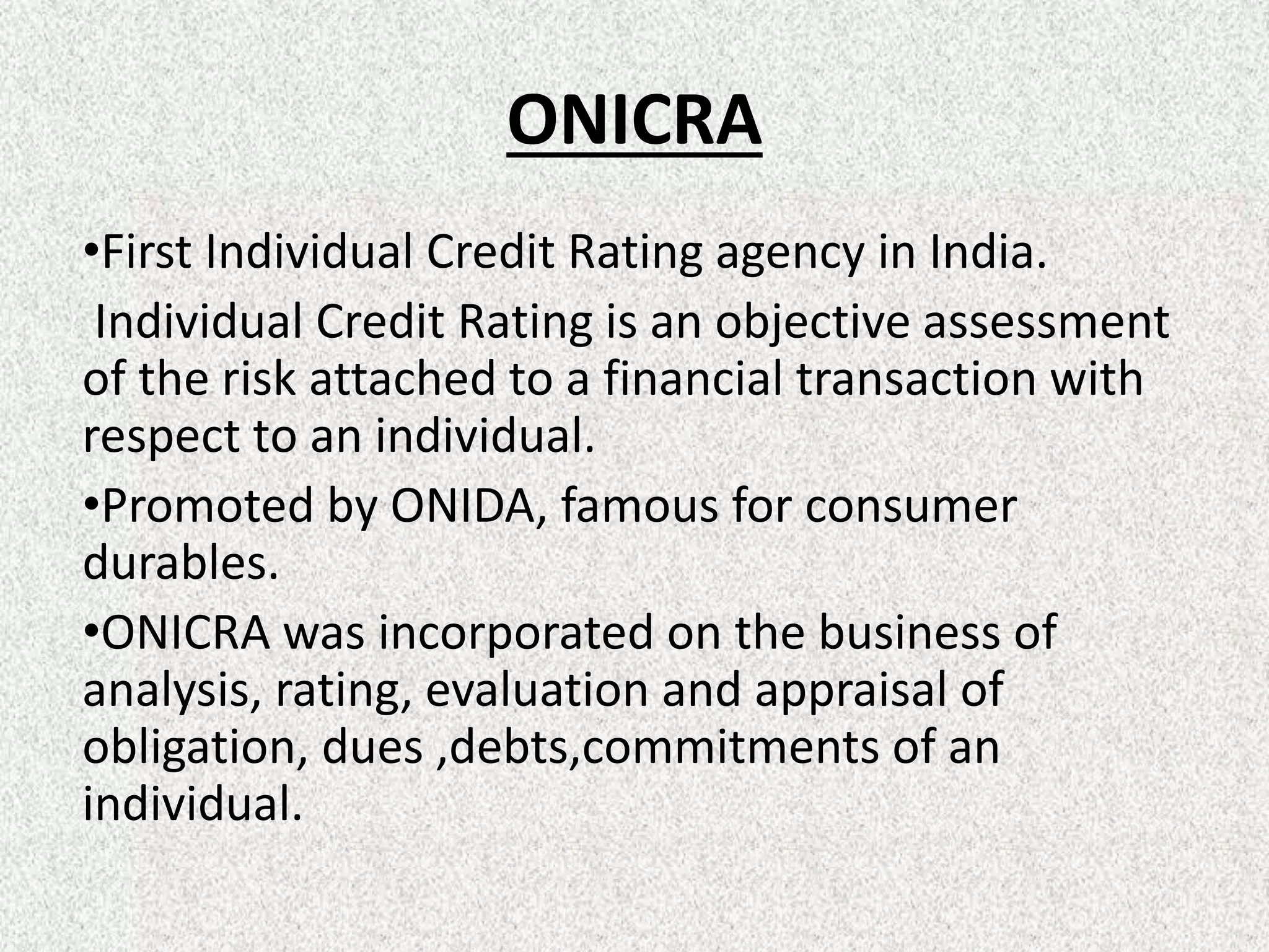 Credit rating agencies | PPTX