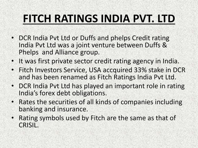 Credit rating agencies | PPTX