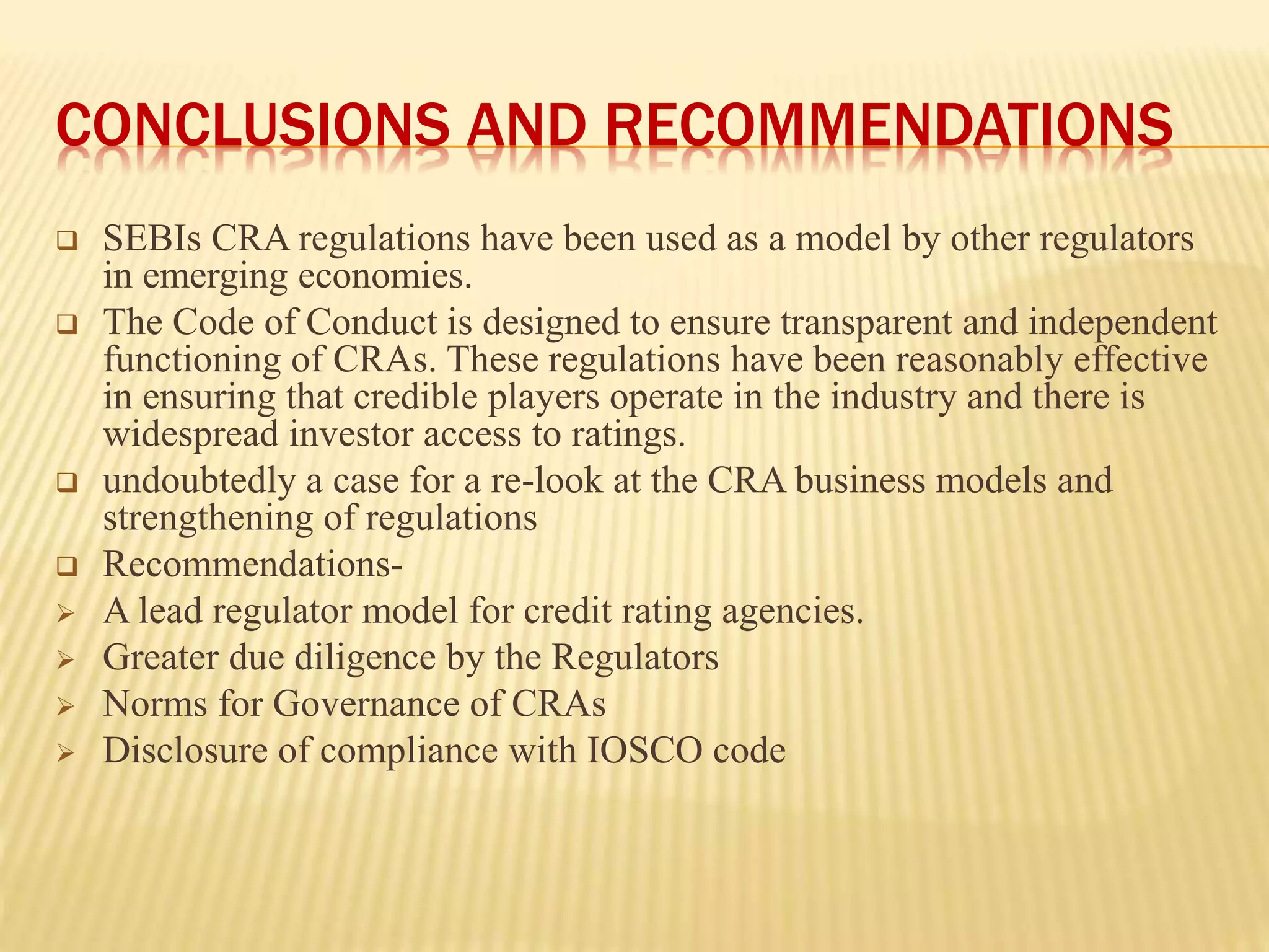 Credit Rating Agency | PPTX