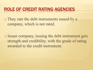 Credit Rating Agency | PPTX