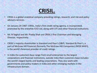 Credit rating agency | PPTX