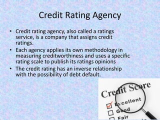 Credit rating agency | PPTX | Business Accounting & Finance | Business