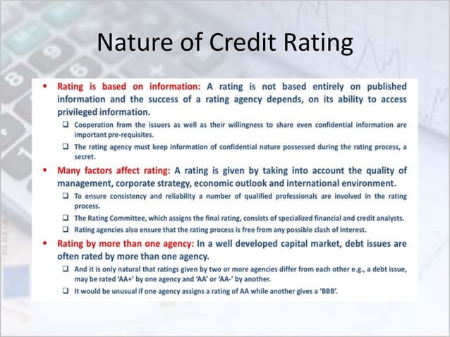 Credit rating | PPTX