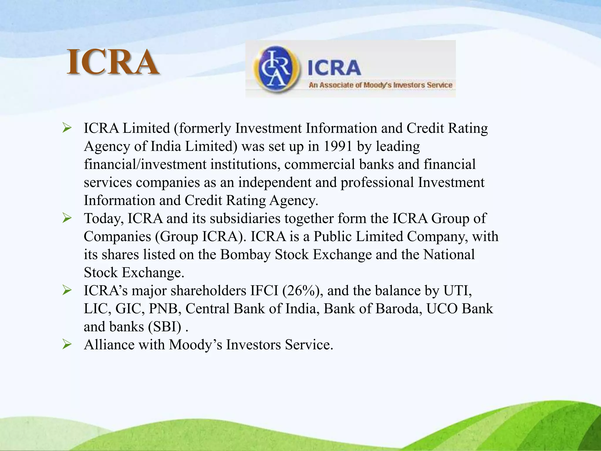 Credit Ratings (Agencies in India) | PPTX
