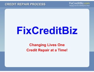 Credit Repair Presentation | PDF