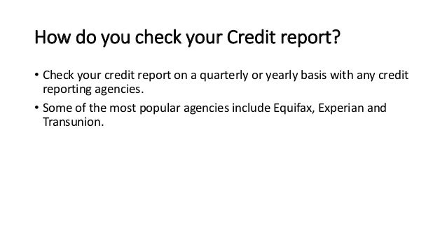 Credit Report | PPTX