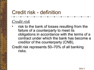 Credit risk (3) | PPT