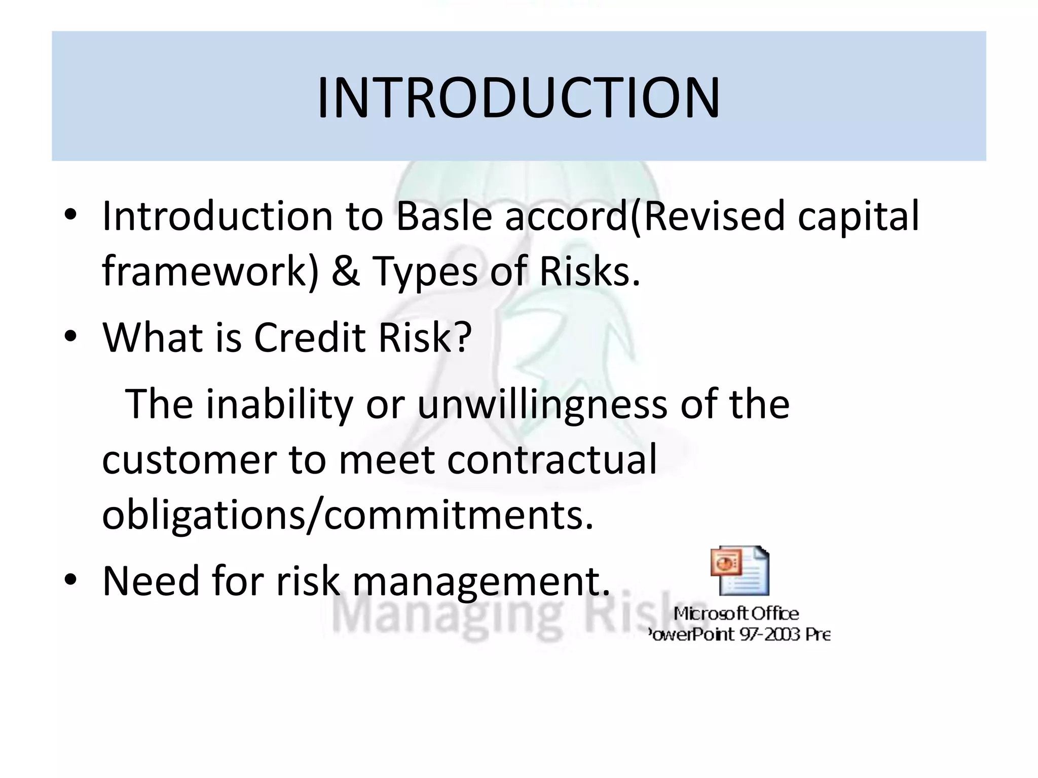 Credit Risk Management | PPTX