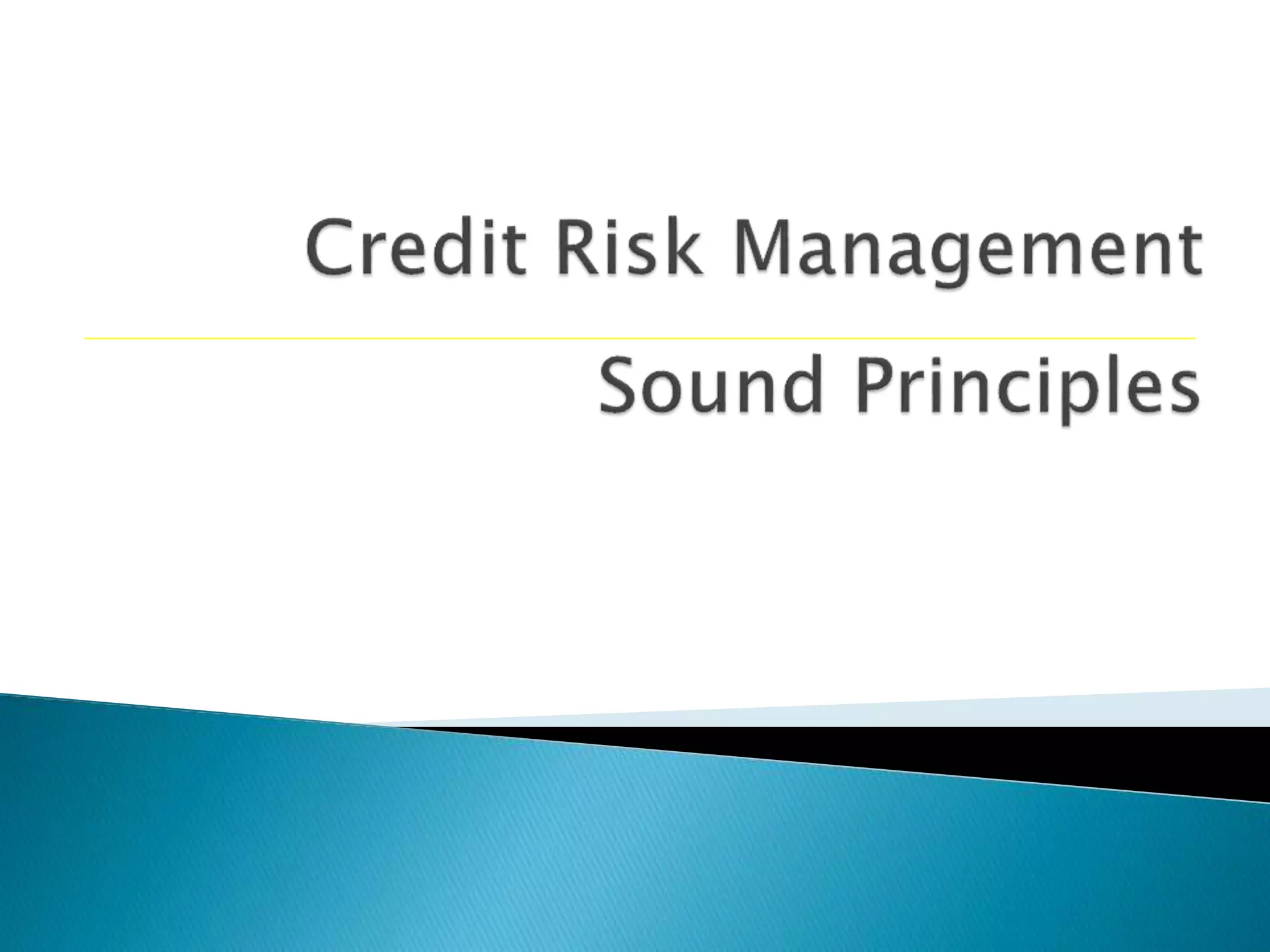 Credit Risk Management | PPSX