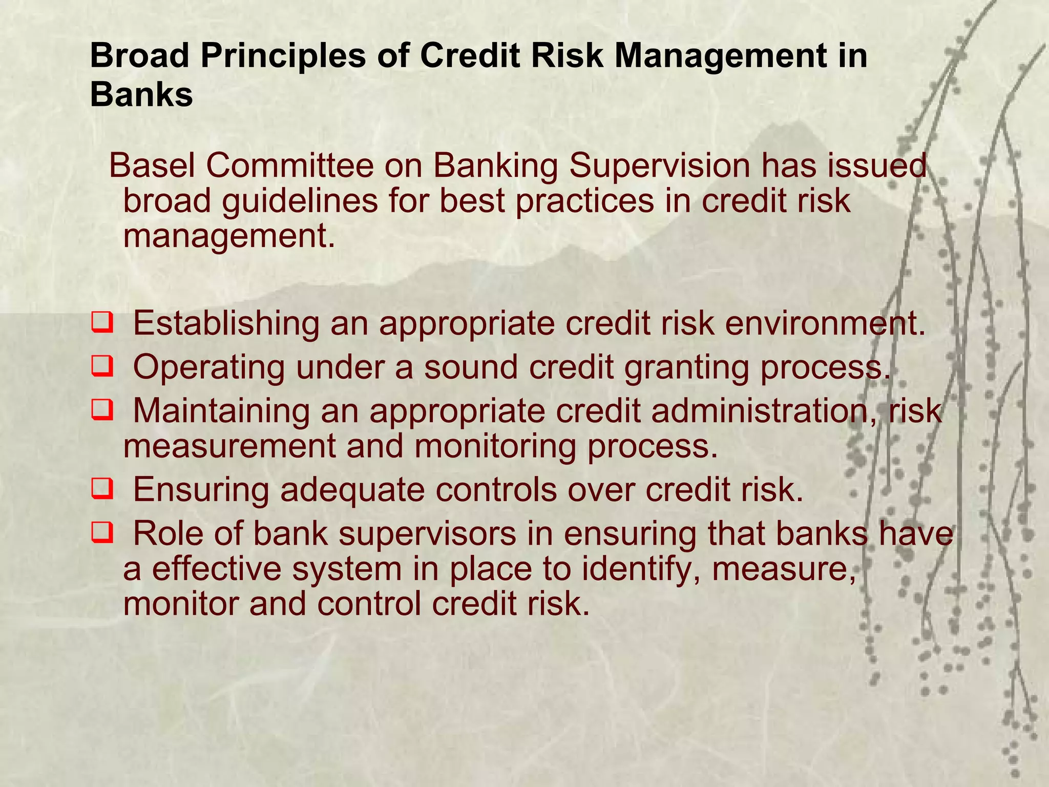 Credit Risk Management Presentation | PPT