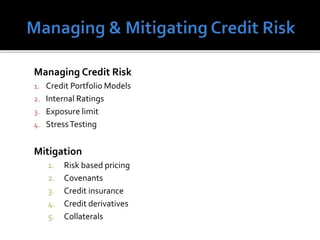 Credit risk management presentation | PPTX