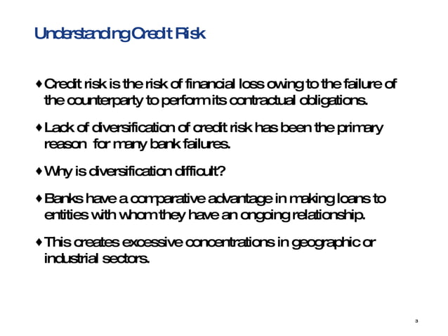 Credit Risk Management Primer | PPT