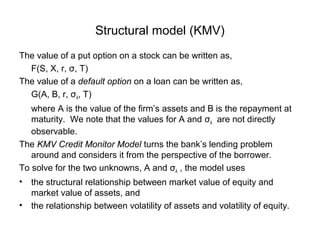 Credit risk models | PPT