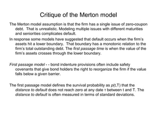 Credit risk models | PPT