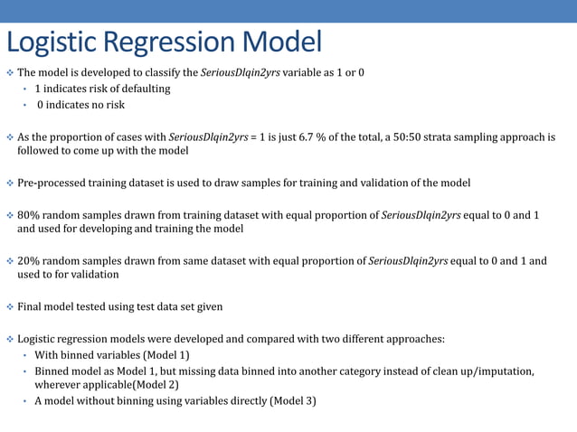 Credit risk scoring model final | PPTX
