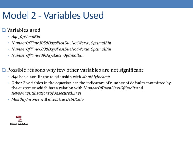 Credit risk scoring model final | PPTX