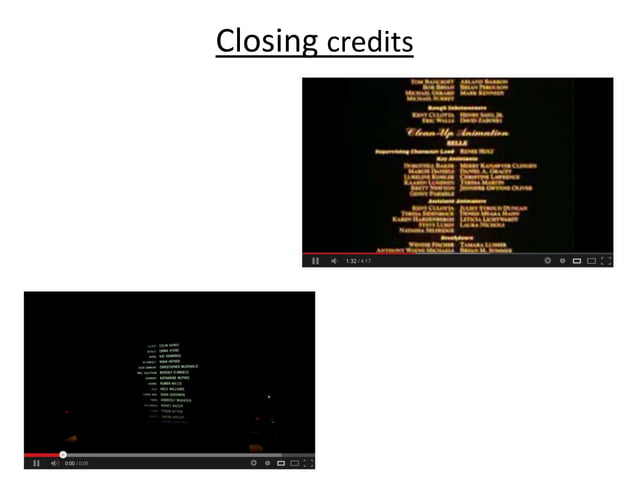 Credits | PPT