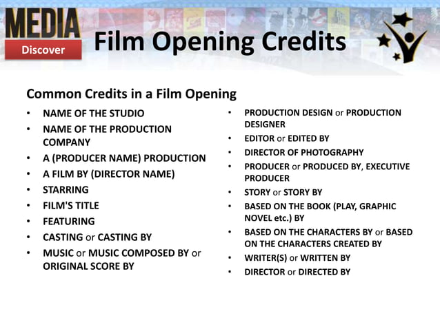 Credits and timelines | PPT