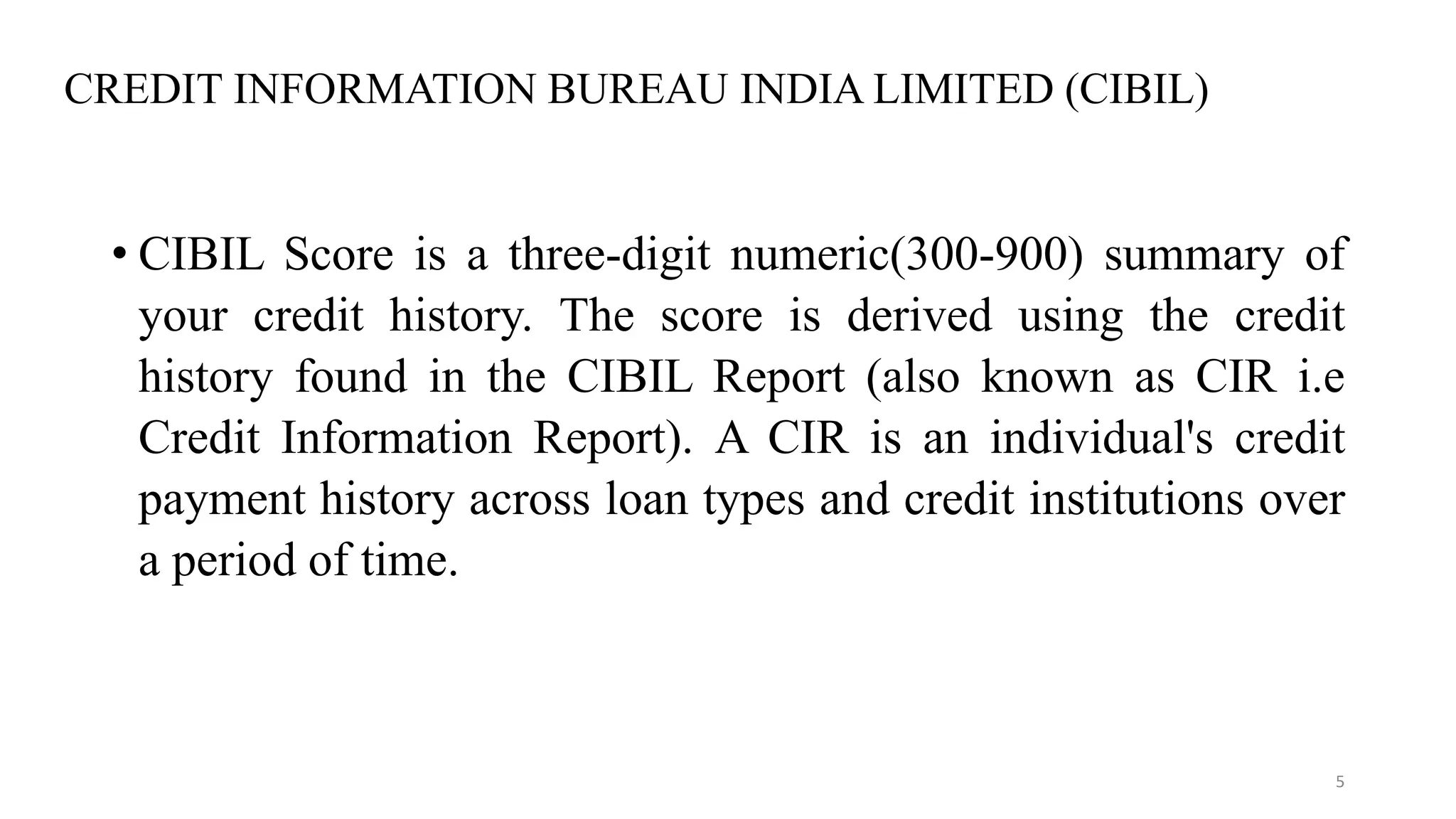 CREDIT SCORE AND CIBIL.pptx