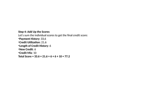 Credit Score Using Decison Modeling and notation | PPT