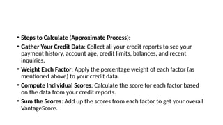 Credit Score Using Decison Modeling and notation | PPT