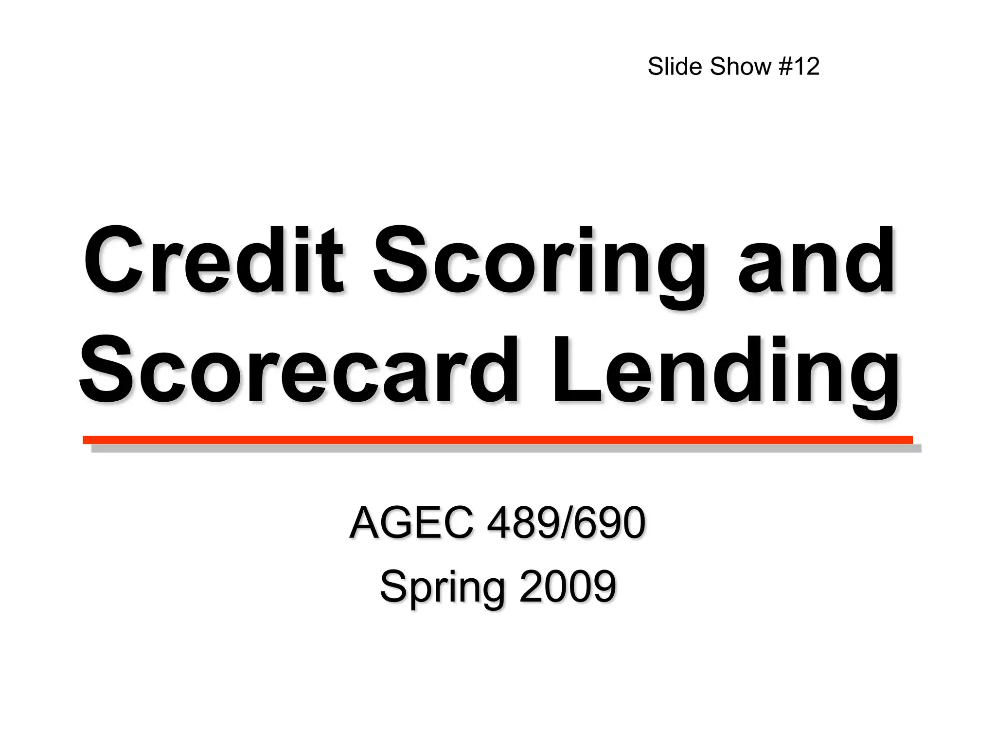 Credit Scoring.ppt