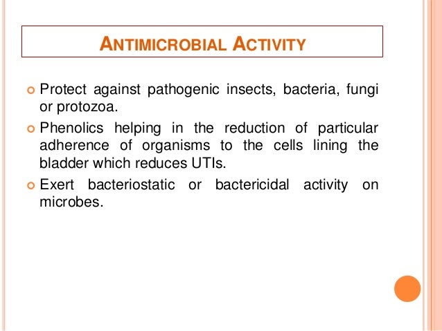 Antibacterial activity of Isolated Phytochemicals