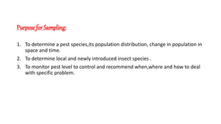methods of insect sampling in forest | PPTX