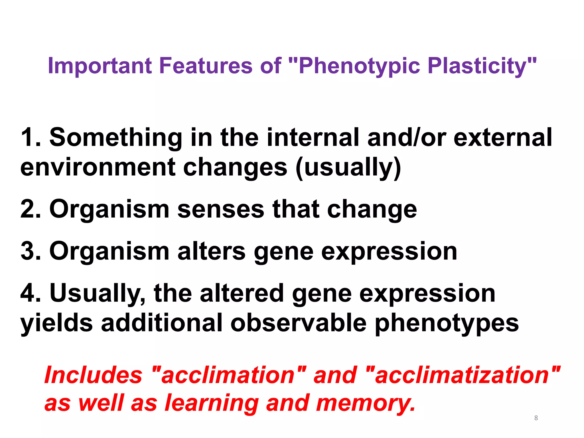PHENOTYPIC PLASTICITY IN CROP PLANTS | PPTX