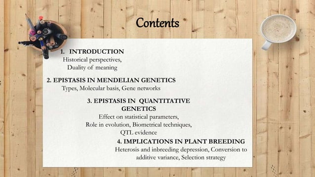 Relevance of epistasis in plant breeding | PPTX