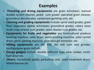 Low cost farm processing equipments | PPTX