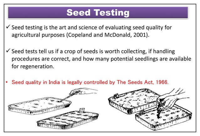 Advancements in seed testing technologies | PPTX