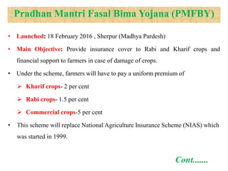 REVIEW OF DIFFERENT PRADHAN MANTRI(PM) YOJANA FOR RURAL DEVELOPMENT | PPTX