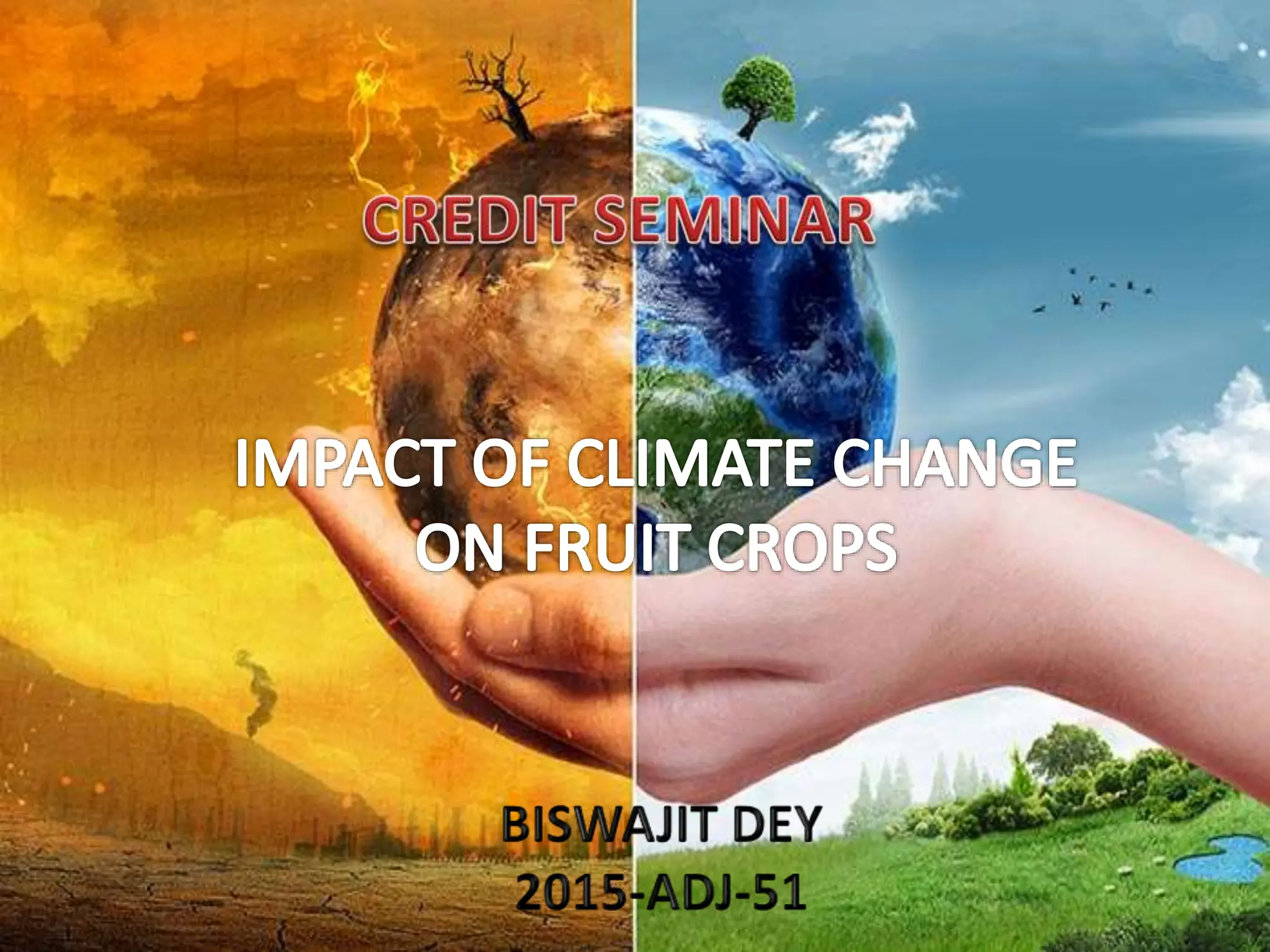 Global scenario-Impact of Climate Change On Fruit Crops | PPTX